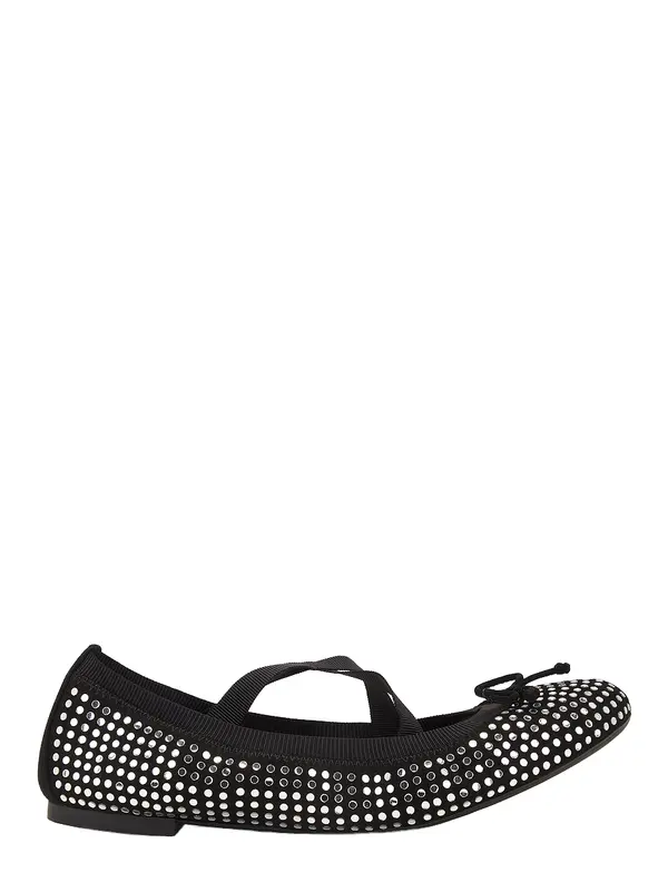 AQUAZZURA Remix Ballet Flat - Black & Silver