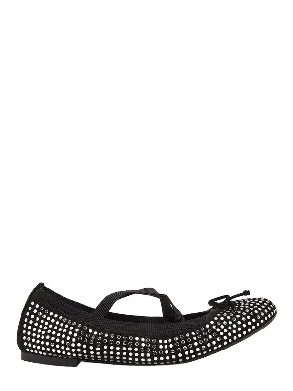 AQUAZZURA Remix Ballet Flat - Black & Silver