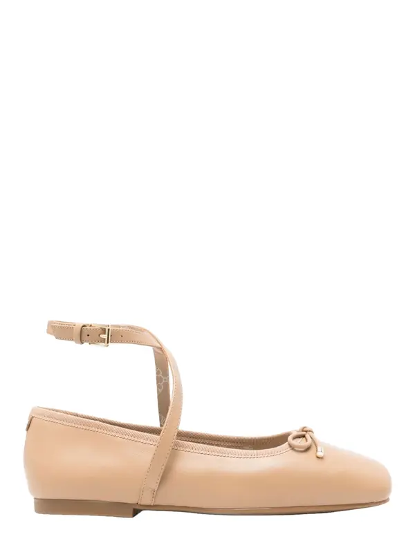 Michael Kors Leather Ballet Flats - Brown