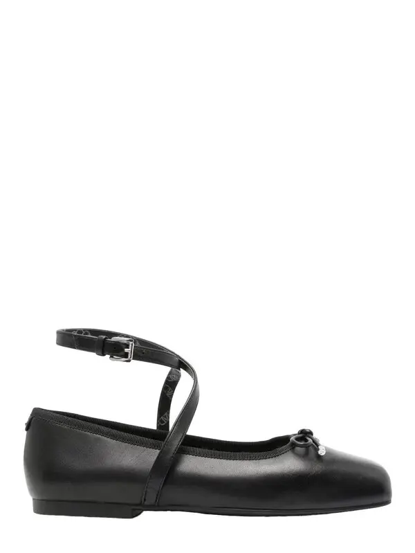 Michael Kors Leather Ballet Flats - Black