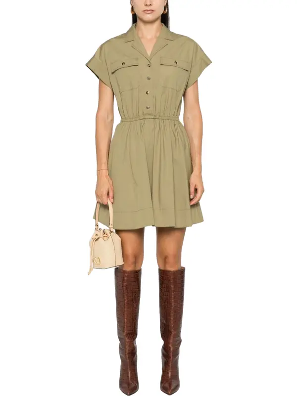 Tory Burch Poplin Shirt Dress - Green