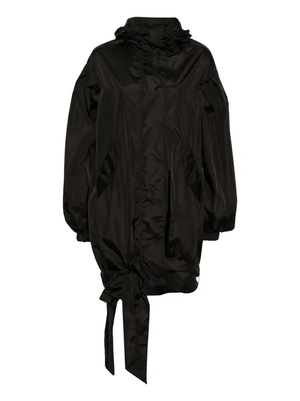 Simone Rocha Lightweight Bow-belt Jacket - Black