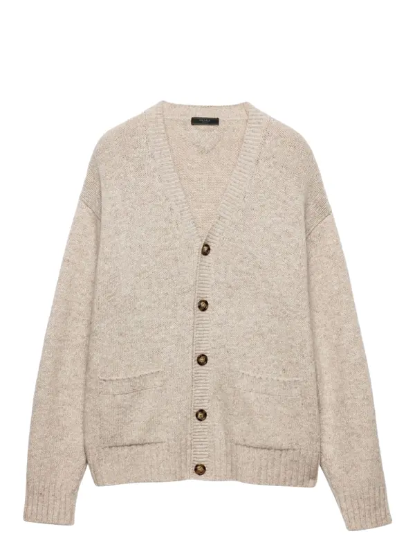 Prada Cashmere Cardigan - Neutrals