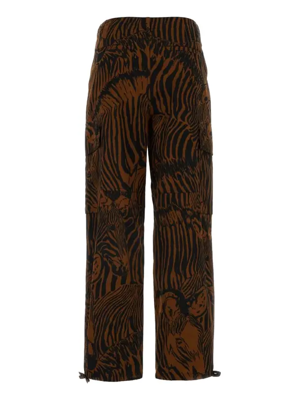 Max Mara Cotton Twill Cargo Trousers - Brown