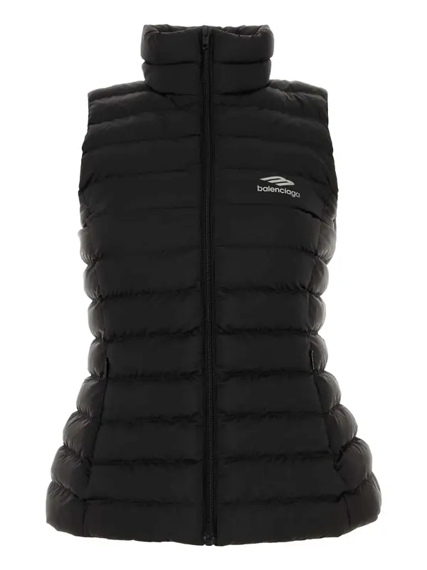 Balenciaga Logo-print Gilet - Black