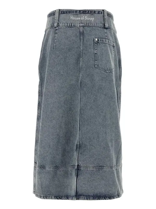 HOUSE OF SUNNY Low Rider Skirt - Grey