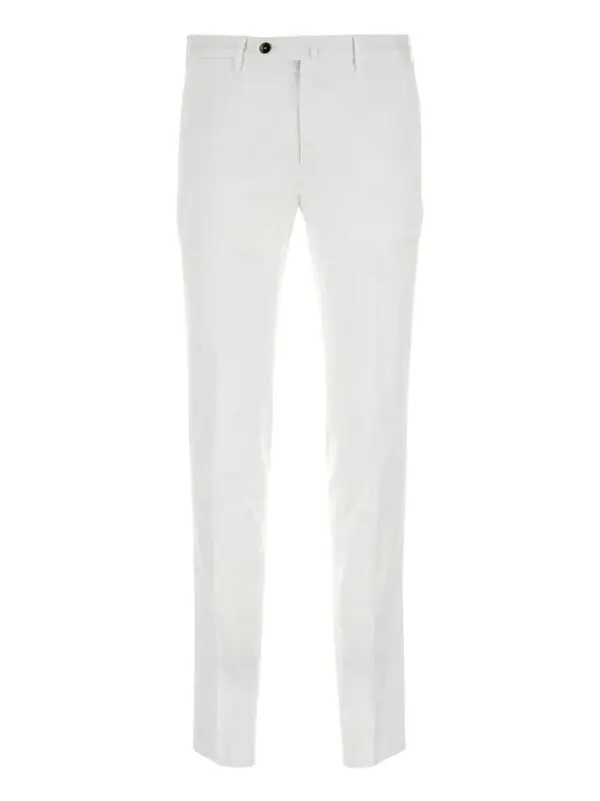 PT TORINO Stretch Chino Trousers - White