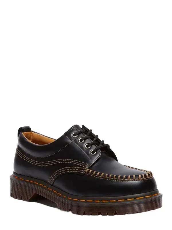 Dr. Martens Lowell Leather Moc Toe Shoes - Black