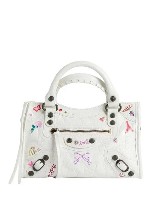 Balenciaga Le City Mini Bag - White Multi