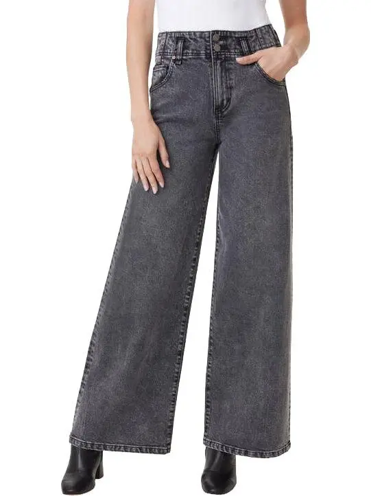 Habitual Easton Wide Leg Jeans - Steel Grey