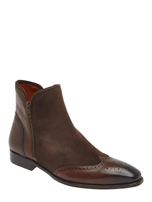 Mezlan Camilleri Wingtip Ankle Boots - Brown