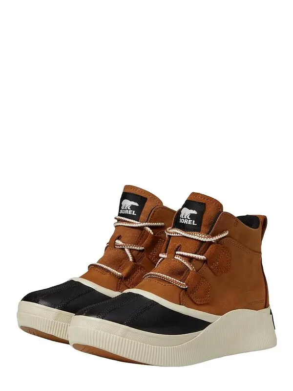 Sorel Waterproof Lace-up Leather And Suede Boots - Brown