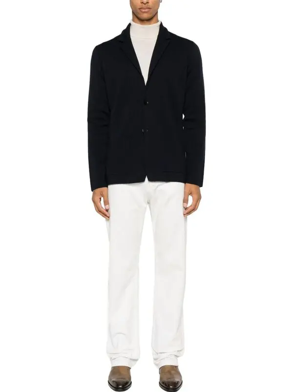 ROBERTO COLLINA Knitted Blazer - Blue