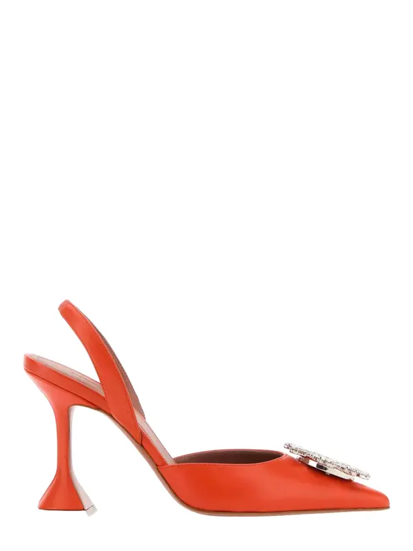 Amina Muaddi Begum 95mm Pumps - Orange