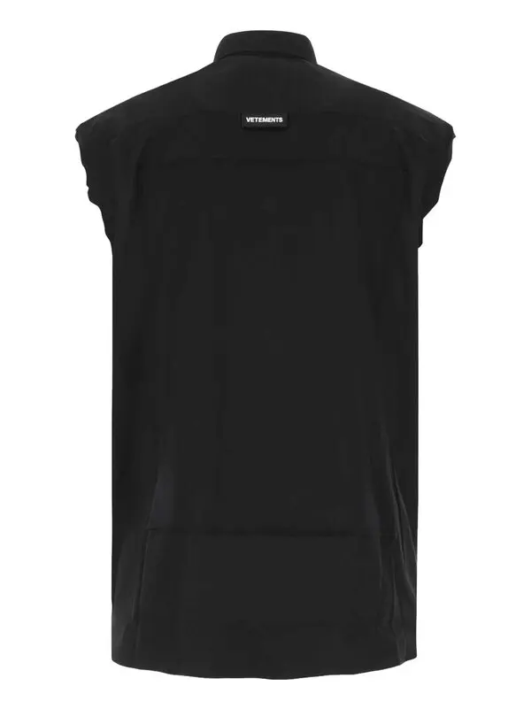 Vetements Poplin Shirt - Black