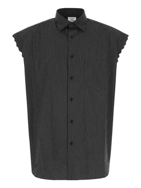 Vetements Ribbed Poplin Shirt - Black