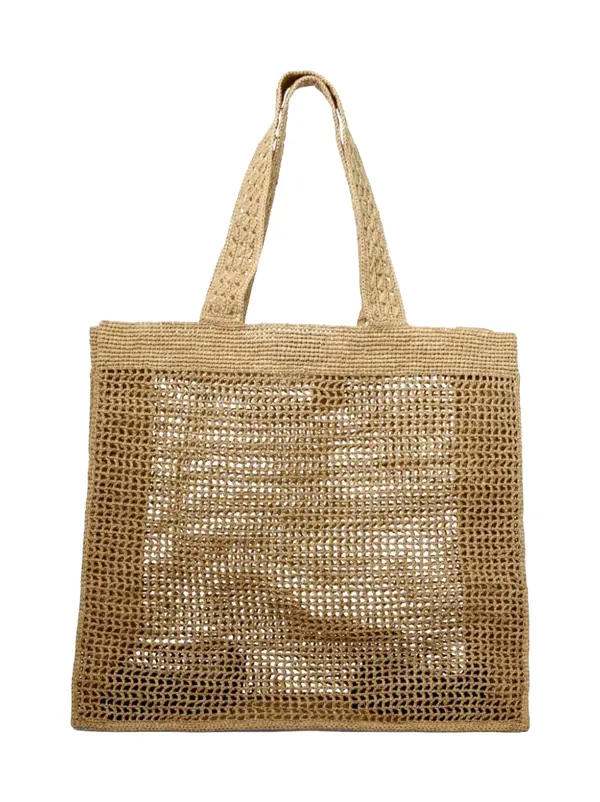 IBELIV Bevata Raffia Shoulder Bag - Neutrals