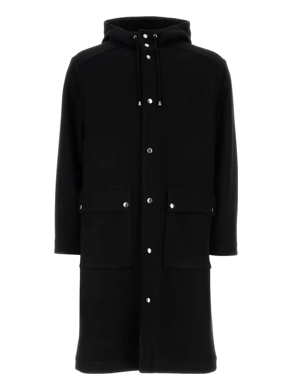 Aspesi Buttoned Parka - Black