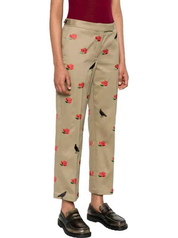 Thom Browne Mid-rise Twill Trousers - Neutrals