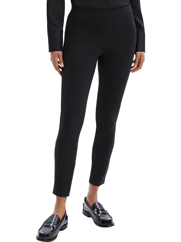 Theory High Waisted Scuba Leggings - Black
