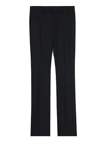 Celine Flared Pants In Wool Garbine - Black
