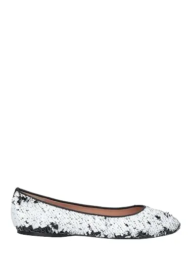 Moschino Ballet Flats With Sequins - White