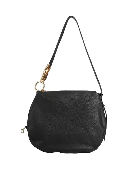Burberry Calfskin Hobo Bag - Black