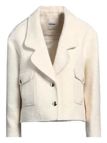 Sandro Tweed Jacket - White