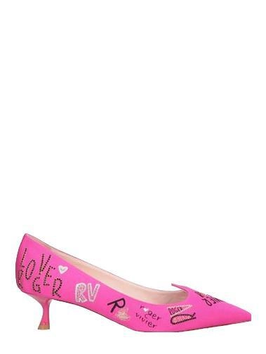 ROGER VIVIER Pumps In Textile Fibers - Fuchsia