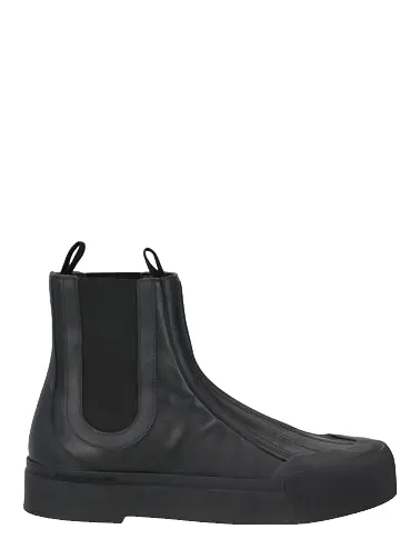 Emporio Armani Leather Chelsea Boots - Black