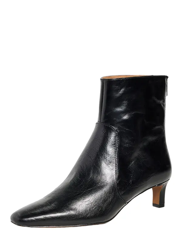 Madewell Dimes Kitten Heel Boots - True Black