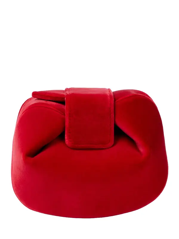 Gabriela Hearst Soft Demi Clutch - Red