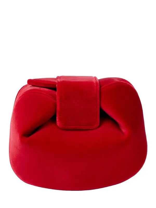 Gabriela Hearst Soft Demi Clutch - Red