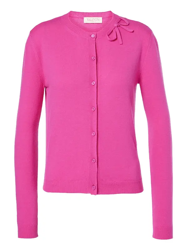 Valentino Garavani Wool Cardigan - Pink