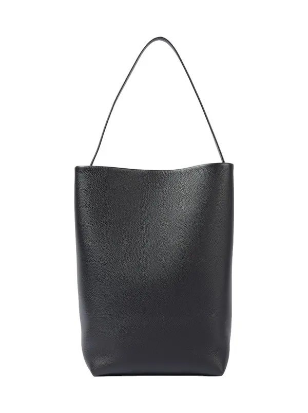 THE ROW Park Large N/s Leather Tote Bag - Black