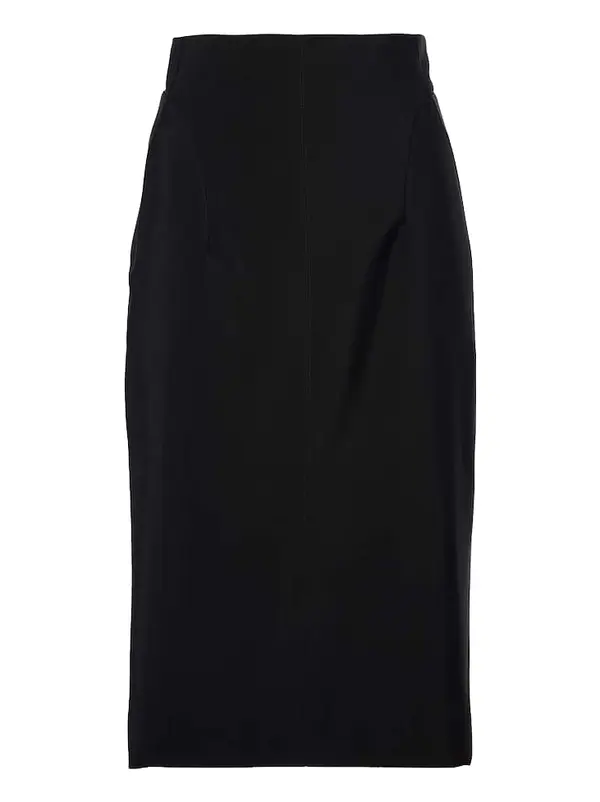 MUGLER Cutout Pencil Skirt - Black