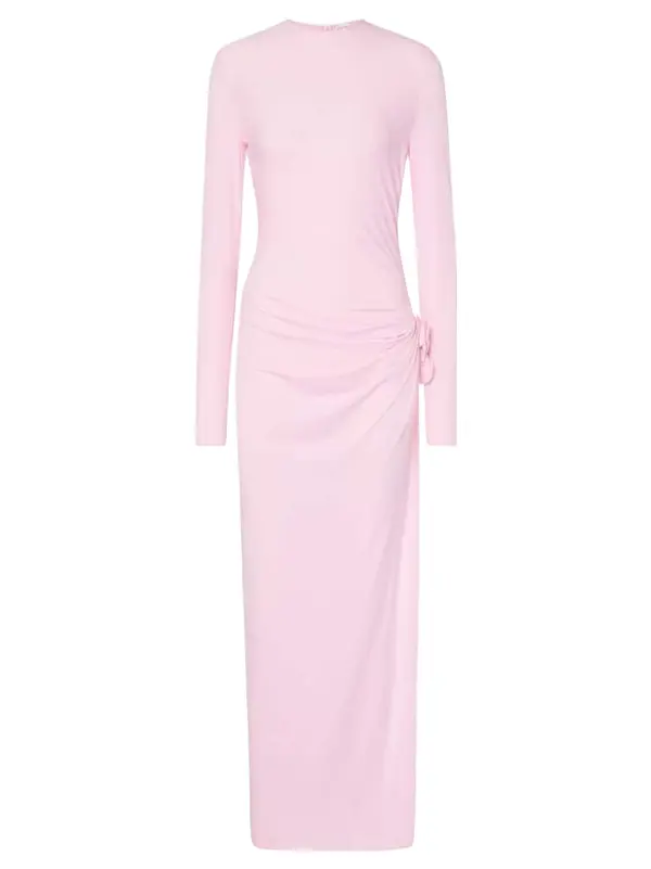 Magda Butrym Floral-appliqué Gown - Pink