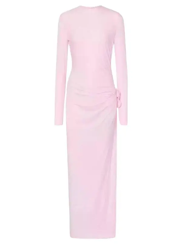 Magda Butrym Floral-appliqué Gown - Pink