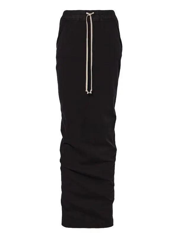 Rick Owens Pillar Denim Skirt - Black