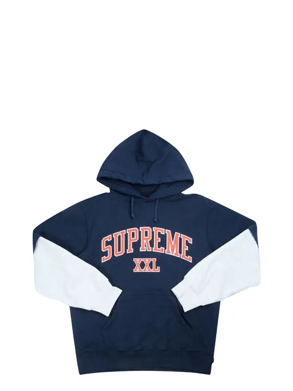 Supreme Xxl Hooded Sweatshirt - Blue