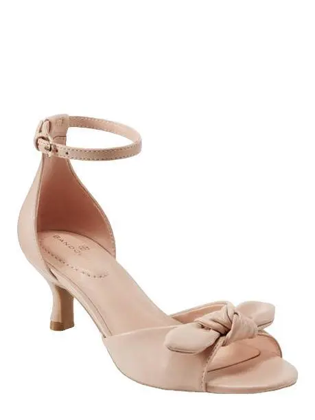 Bandolino Andora Ankle Strap Kitten Heel Sandal - Light Pink 680