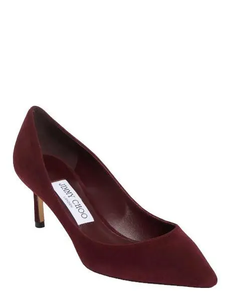 JIMMY CHOO Romy Pointed Toe Pump - Garnet