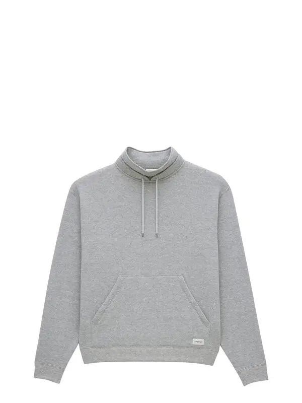 Saint Laurent Cotton High-neck Sweatshirt - Grey