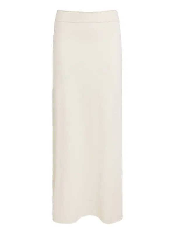 Arch4 Cashmere Parker Maxi Skirt - White
