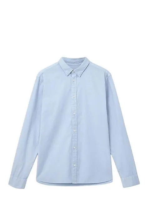 ALLSAINTS Hawthorne Logo-embroidered Slim-fit Stretch Cotton Shirt Xxl - Villa Blue