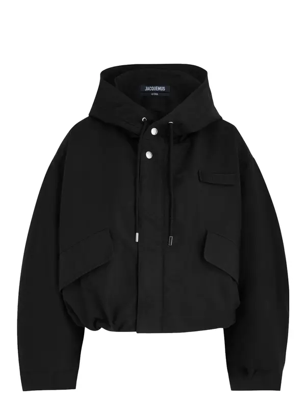 Jacquemus La Parka Courte Caraco Hooded Jacket - Black