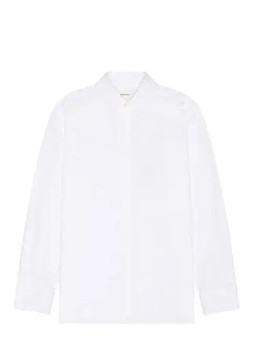 Saint Laurent Chemise Col Monsieur - Blanc