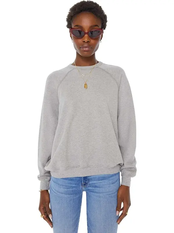 MOTHER The Biggie Concert Heather Shirt - Grey