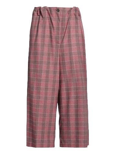 Pinko Glen Plaid Wide-leg Pants - Garnet