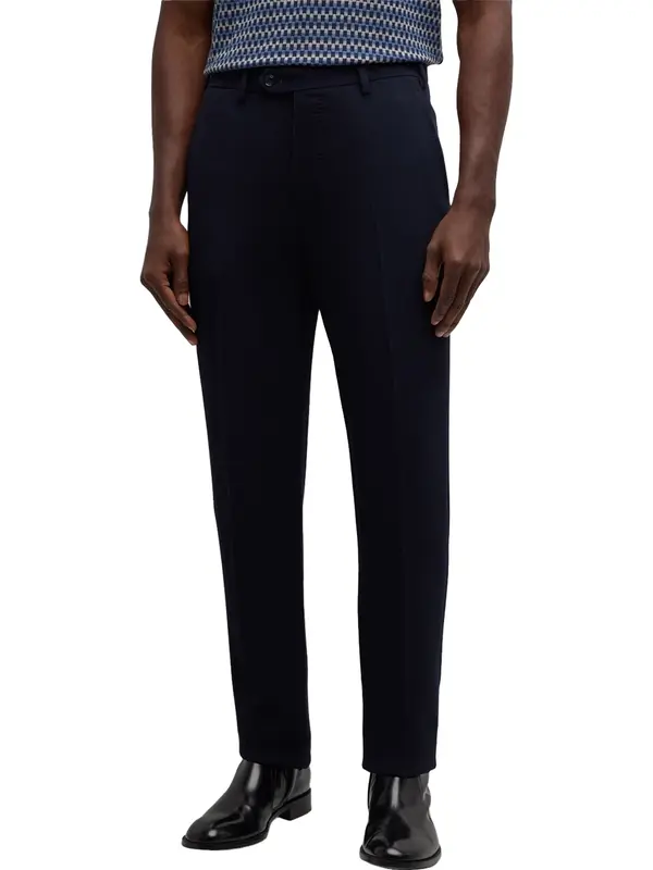 Giorgio Armani Canneté Effect Trousers - Blue
